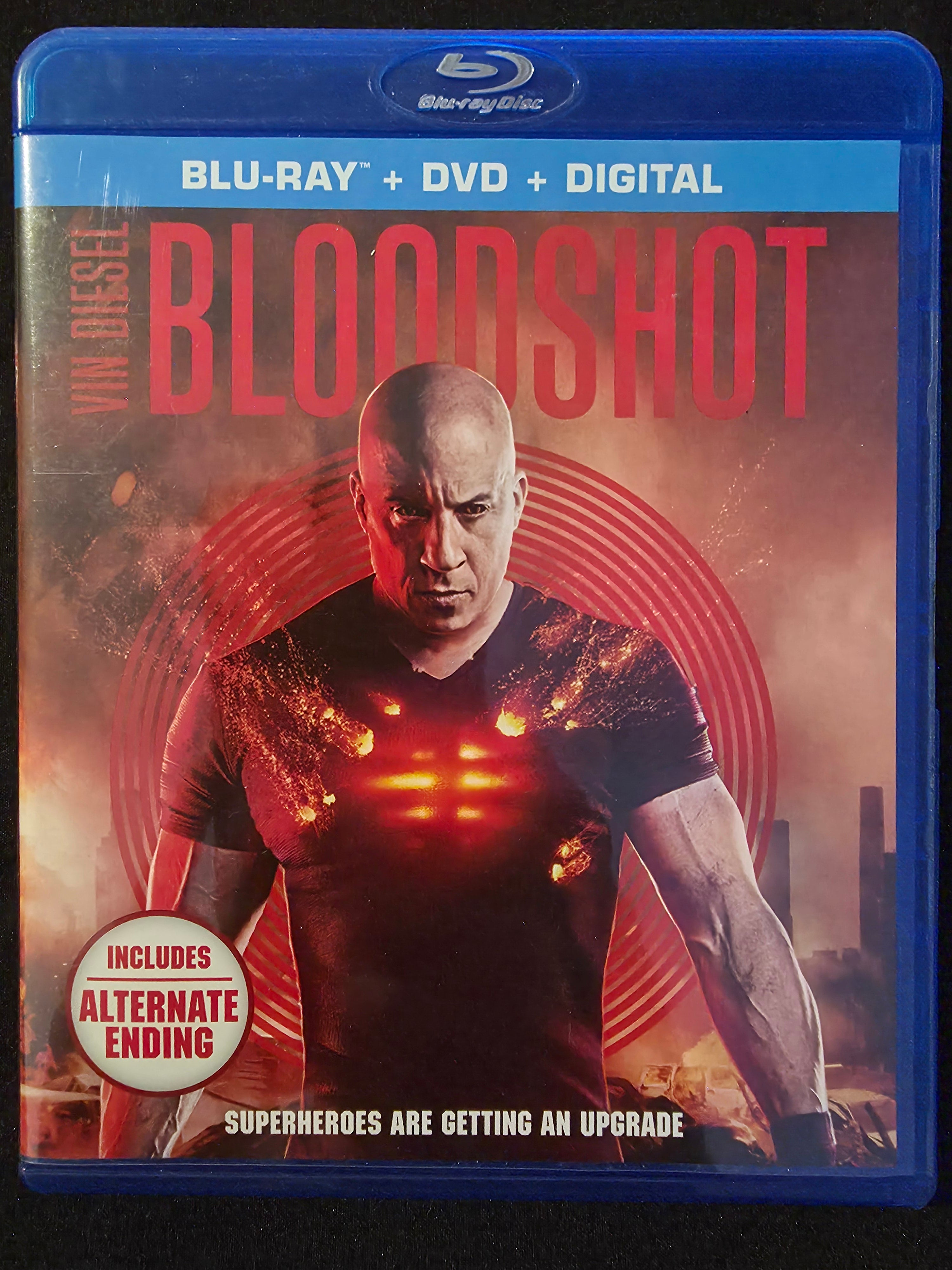 Bloodshot Blu-ray Starring Vin Diesel, Eiza Gonzalez, Sam Heughan, Tob ...