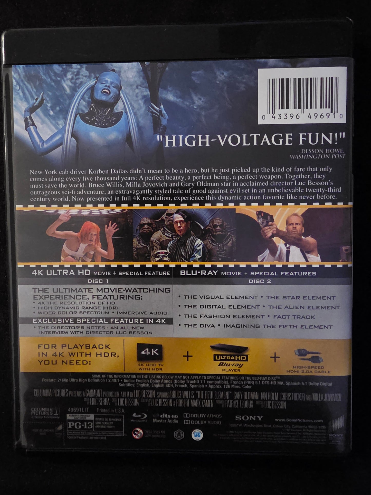 The Fifth Element (4K Ultra HD + Blu-ray) – Geeked Out Comics®