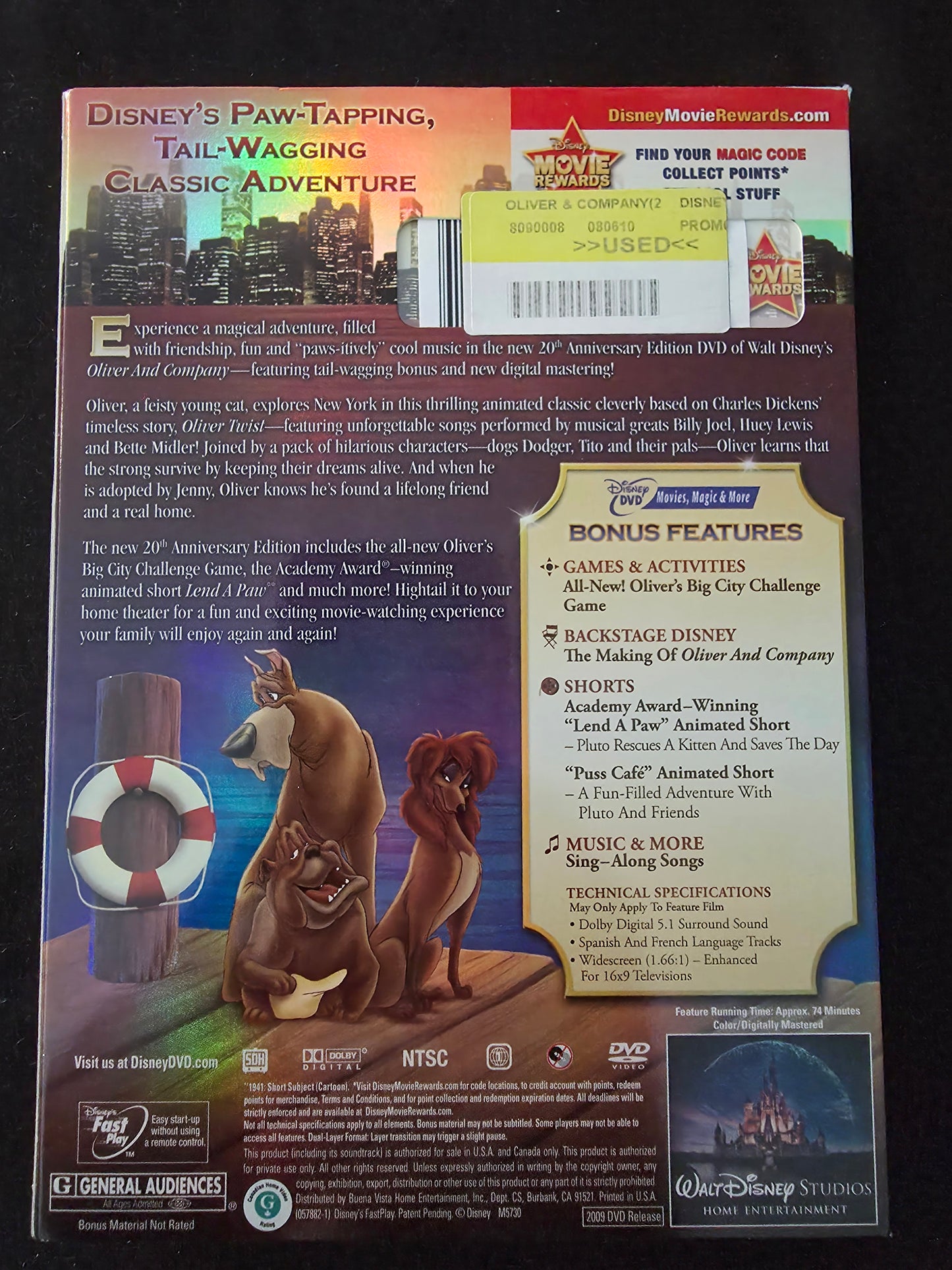 Oliver and Company (DVD, Disney, 1988) – Geeked Out Comics®