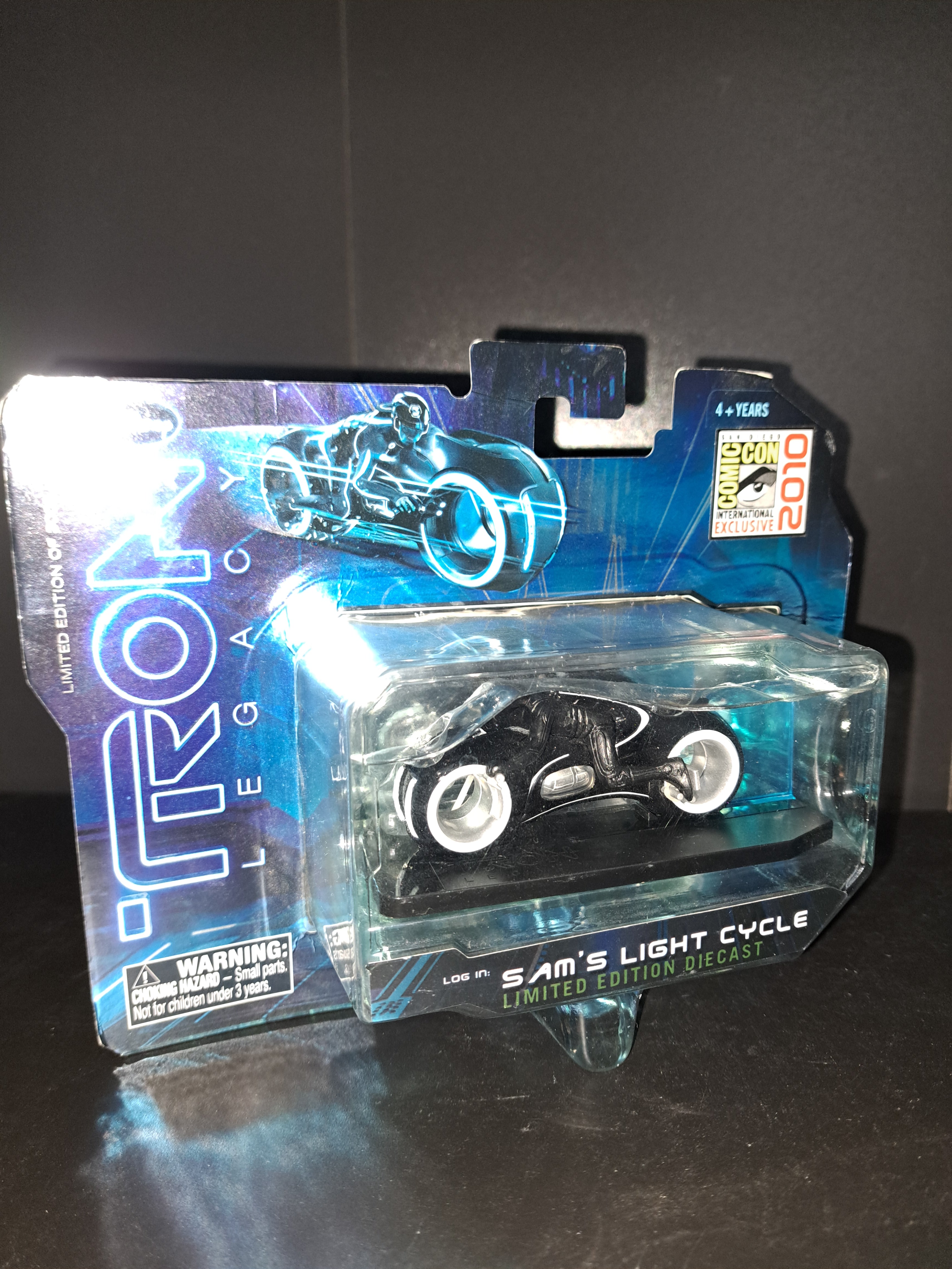 SDCC 2010 Tron Sam’s Light Cycle Diecast Limited Edition 3000 Spinmast ...