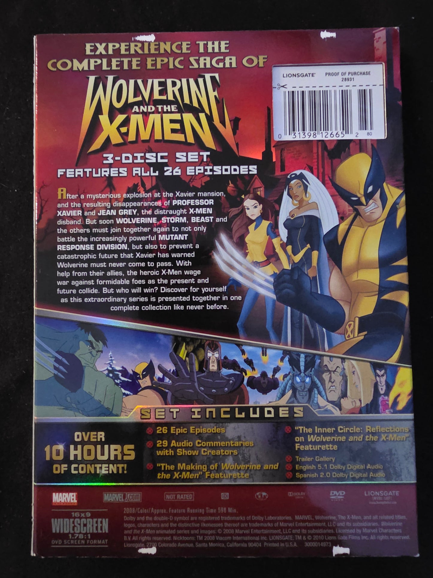 Wolverine And The X-Men: The Complete Series (DVD, 2010, 3-Disc Set ...