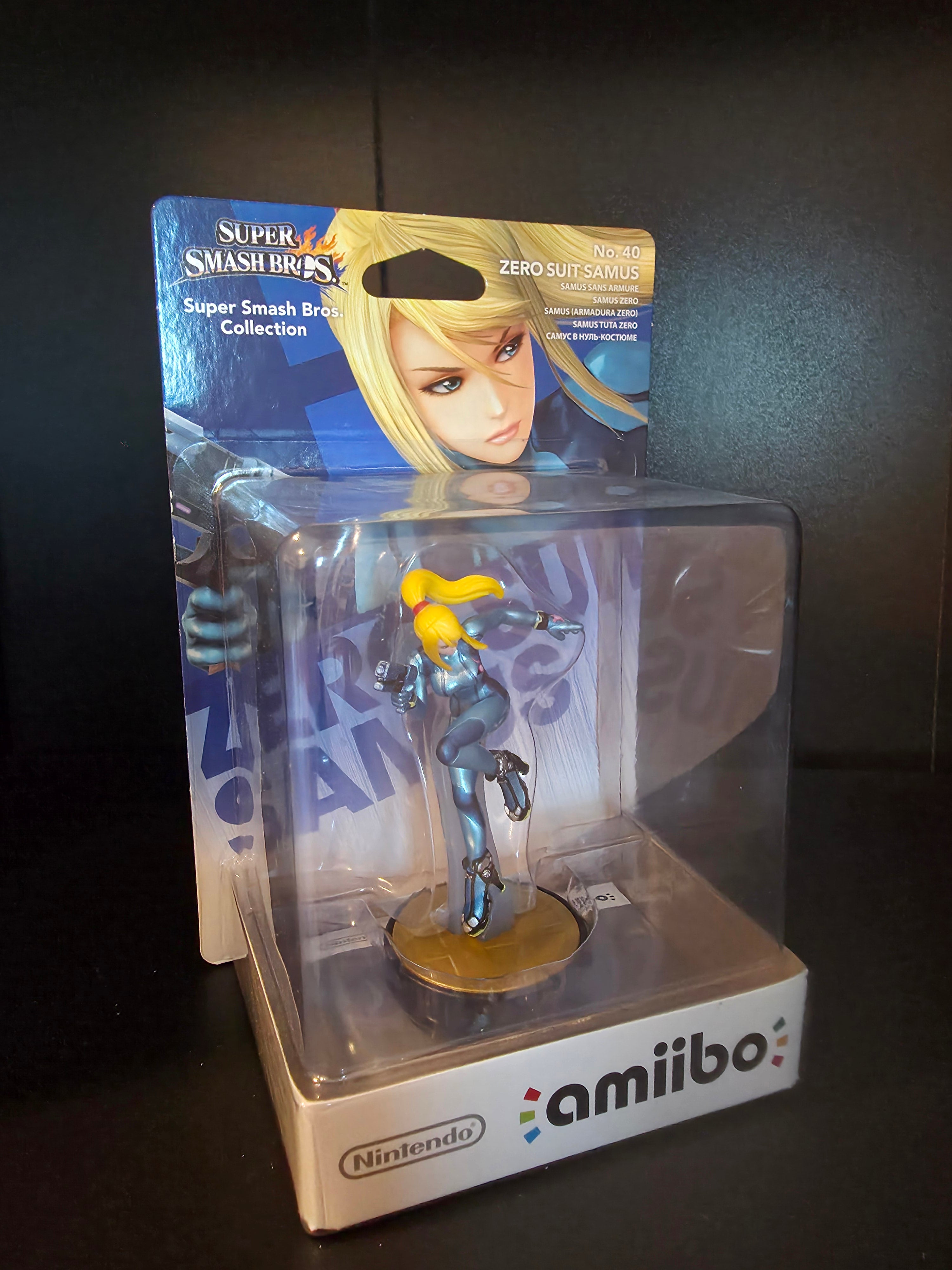 Nintendo Amiibo Super Smash Brothers Zero Suit Samus Brand New & Facto ...